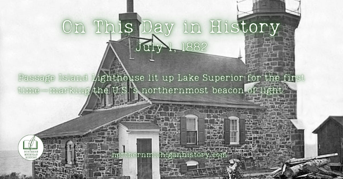 Passage Island Lighthouse Shines for the First Time | Northern Michigan ...